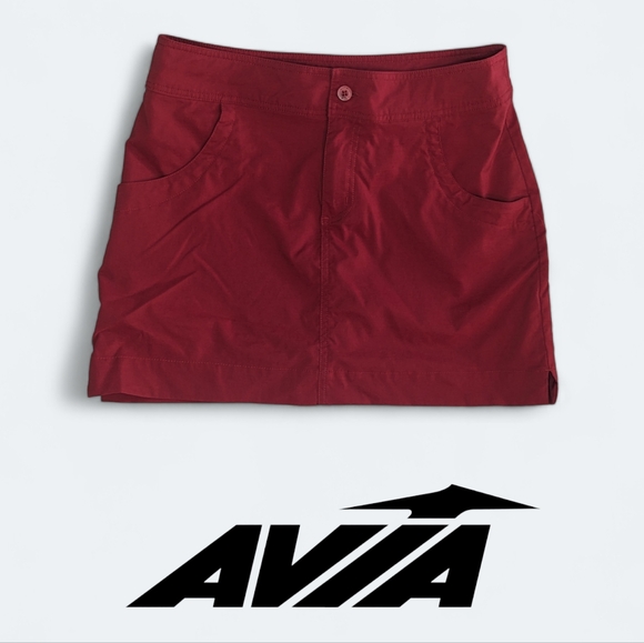 Avia | Shorts | Avia Womens Red Athletic Skort Golf Tennis Outdoor ...
